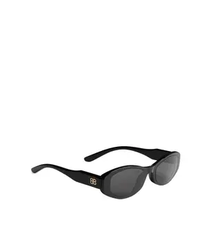 Balenciaga Logo Oval Sunglasses