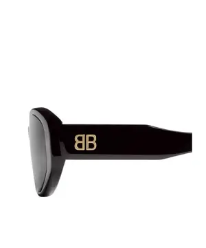 Balenciaga Logo Oval Sunglasses