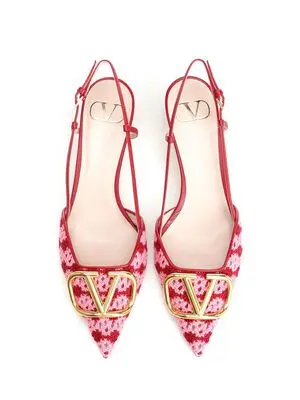 Valentino Garavani Vlogo Signature Slingback Pumps