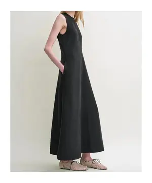 TOTEME Sleeveless Crew Neck Maxi Dress