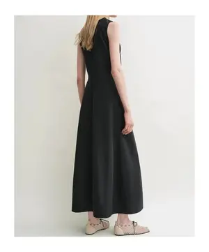 TOTEME Sleeveless Crew Neck Maxi Dress