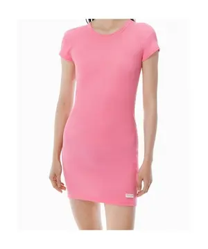 Alexander Wang Ribbed Cotton Mini Dress