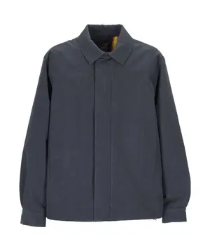 K-WAY Corduroy Jacket With Turn-down Collar And Buttoned Cuffs - Black