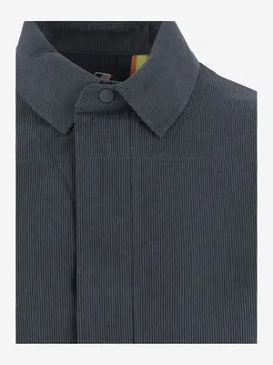 K-WAY Corduroy Jacket With Turn-down Collar And Buttoned Cuffs