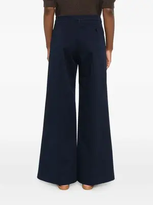 Aspesi Wide-leg Tailored Trousers - Black