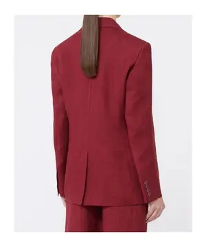 Max Mara Bello Single-breasted Notched-lapel Blazer - Brick Red