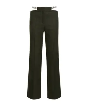 AYA MUSE Embossed Wide-leg Trousers