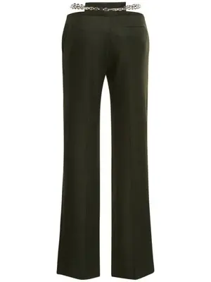 AYA MUSE Embossed Wide-leg Trousers