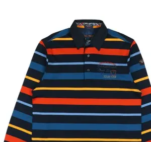 PAUL  SHARK Striped Long-sleeved Polo Shirt