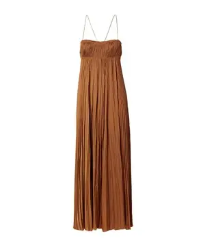 Ulla Johnson Halterneck Pleated Maxi Dress