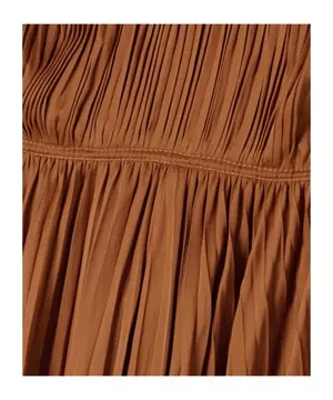 Ulla Johnson Halterneck Pleated Maxi Dress