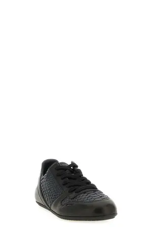 Rick Owens Low-top Lace-up Sneakers - Black