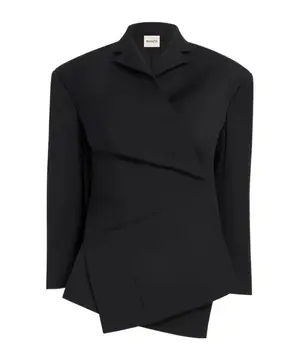 Khaite Sculptural Cady Palto Jacket