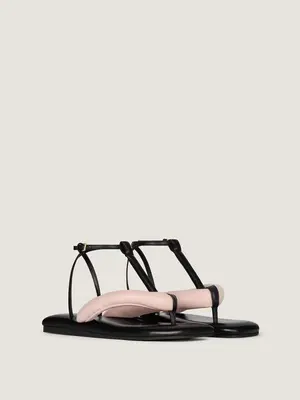 Givenchy Boudoir Padded Flat Sandals - Black/pink