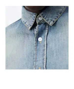 Dior Long Sleeve Collared Button Front Blouse - Blue