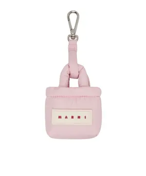 Marni Charm Keychain With Rubberized Logo Patch