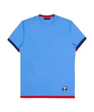 Prada Logo Round-necked T-shirt - Blue