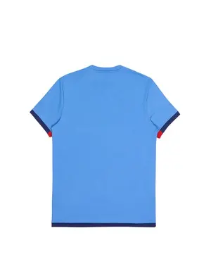 Prada Logo Round-necked T-shirt - Blue
