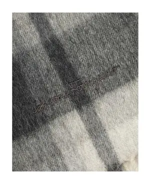 FERRAGAMO Plaid Detail Scarf