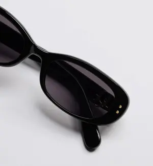 Dior Oval Full Rim Sunglasses With Gold Tone Monogrammed Detail