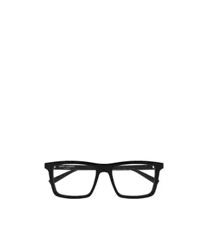 Saint Laurent Rectangle Frame Full Rim Eyeglasses - Black
