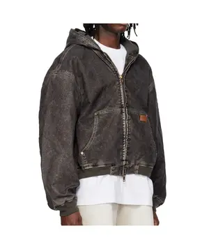 Alexander Wang Flocked Oversized Carpenter Jacket