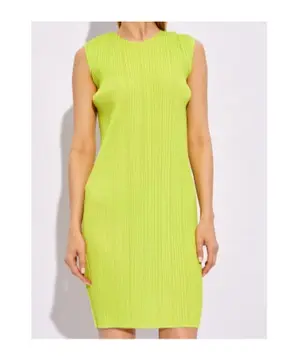 PLEATS PLEASE BY ISSEY MIYAKE Plissé Sleeveless Minidress