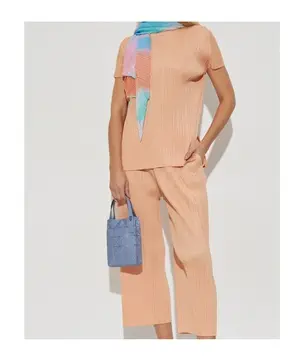 PLEATS PLEASE BY ISSEY MIYAKE Pleated Elastic Waist Trousers