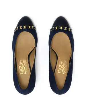 FERRAGAMO Wedge Heels With Chain Detailing