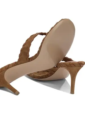 GIANVITO ROSSI Woven High-heeled Sandals