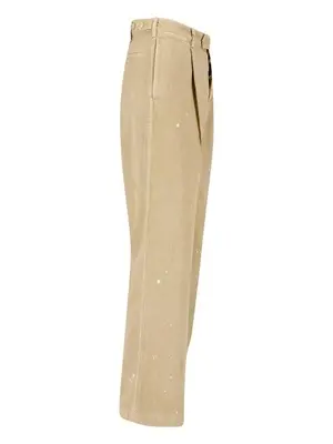 Auralee Paint-splatter Straight Leg Pants