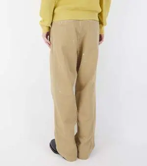 Auralee Paint-splatter Straight Leg Pants