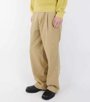 Auralee Paint-splatter Straight Leg Pants