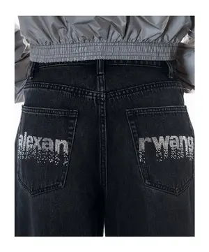 Alexander Wang Embellished Jeans - Grey