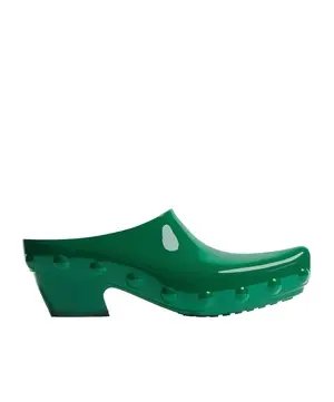 Bottega Veneta Gondola Clog In Moulded Rubber With Stud Detailing - Grass Green