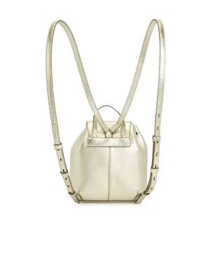 FERRAGAMO Metallic Leather Mini Backpack
