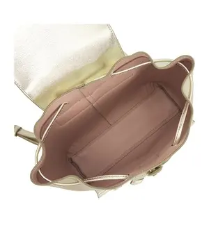 FERRAGAMO Metallic Leather Mini Backpack
