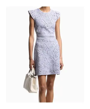 Emporio Armani Round Neck Short Sleeve Dress