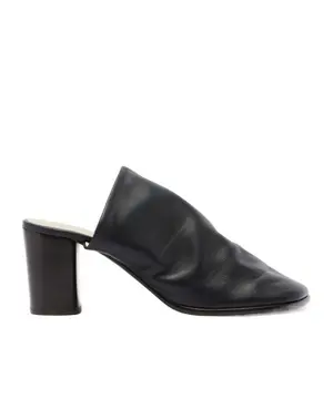 LEMAIRE Glove Leather Mules - Black