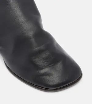 LEMAIRE Glove Leather Mules - Black