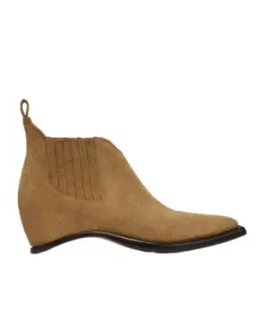 MAISON MARGIELA Suede Western Chelsea Wedge Boots