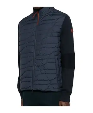 Moncler Quilted Zip-up Jacket With Contrasting Sleeves