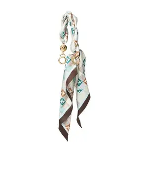 Fendi Twisted Bag Charm With Sphera Pattern Pendant