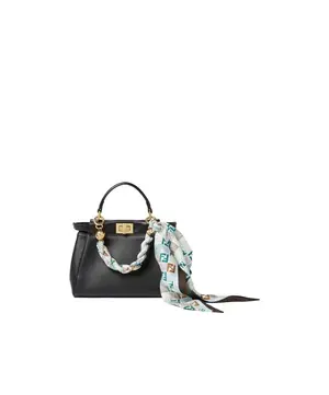 Fendi Twisted Bag Charm With Sphera Pattern Pendant