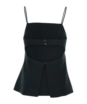 SEMICOUTURE Off-the-shoulder Thin Strap Top - Black