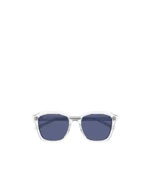 Saint Laurent Rectangular Full Rim Sunglasses - Blue