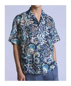 LEVI'S Tab Printed Camp Shirt