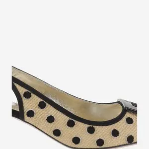 ROGER VIVIER Polka Dot Virgule Slingback Pumps