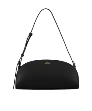 A.p.c. Demi Lune Shoulder Bag - Black