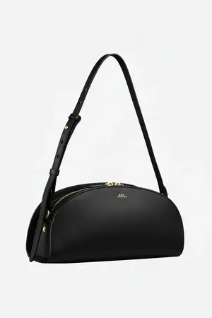A.p.c. Demi Lune Shoulder Bag - Black